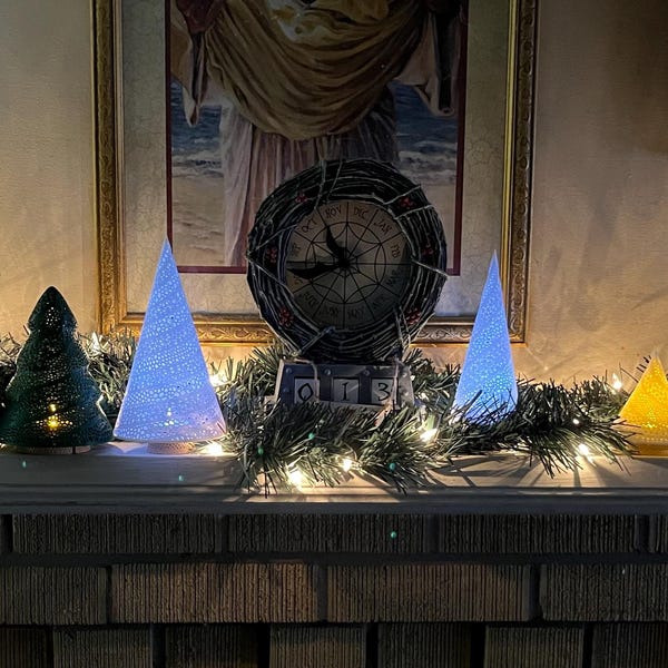 Trio of 3D Printed Christmas Tree Decorations - Etsy