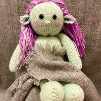 Basic Doll Knitting Pattern 33cm (13 Inch) Doll Body Base Worked Flat ...