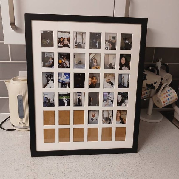 Multi Aperture Photo Frame. Holds Six 6x4 Photos. 30x60cm. Portrait or ...