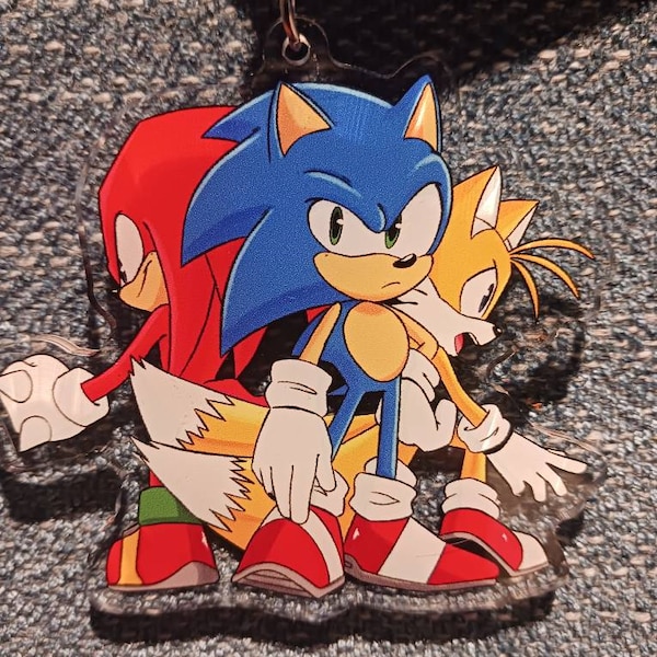 Keychain | Acrylic | Game | Sonic the Hedgehog | Super Sonic - Etsy