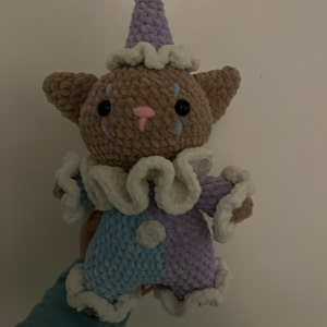 Crochet Jester Kitty and Bunny Pattern. Crochet Jester Bunny. Crochet ...