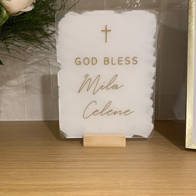 God Bless Acrylic Sign - Etsy