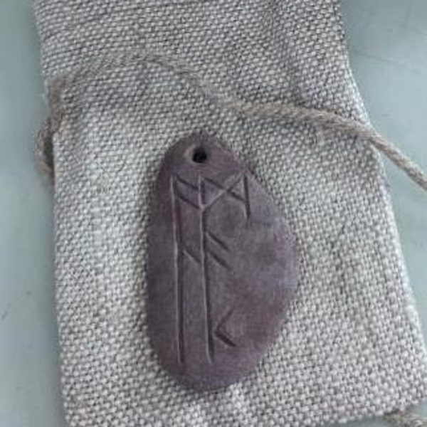 Custom Rune Engraved Stone, Personalized Norse Viking Rune Stone ...