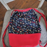Drawstring Backpack Sewing Pattern, Easy Sewing Project Bag , Ruksack ...