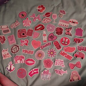 10-50 Pink Themed Stickers - Etsy