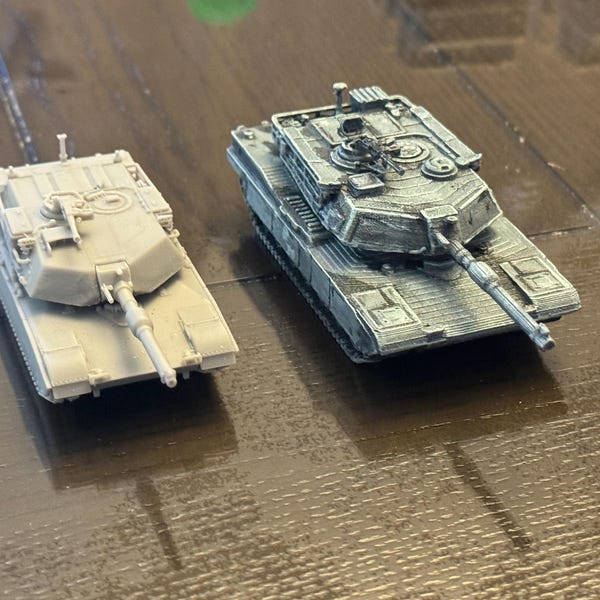 M1A1 Abrams US Army Main Battle Tank - 3D Resin Printed 28mm / 20mm ...