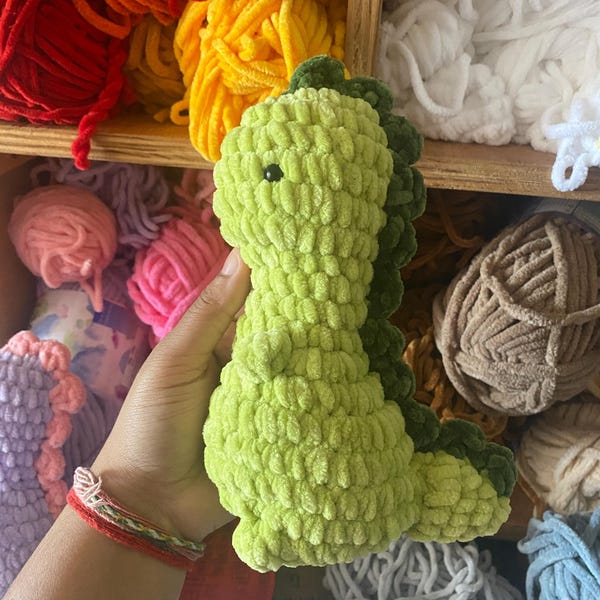 Dinosaur Jurassic World No Sew Crochet Pattern, No Sew Amigurumi ...