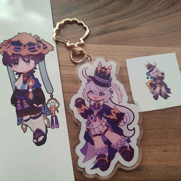 PREORDER Teto Kasane Keychain Gyaru - Acrylic - Etsy