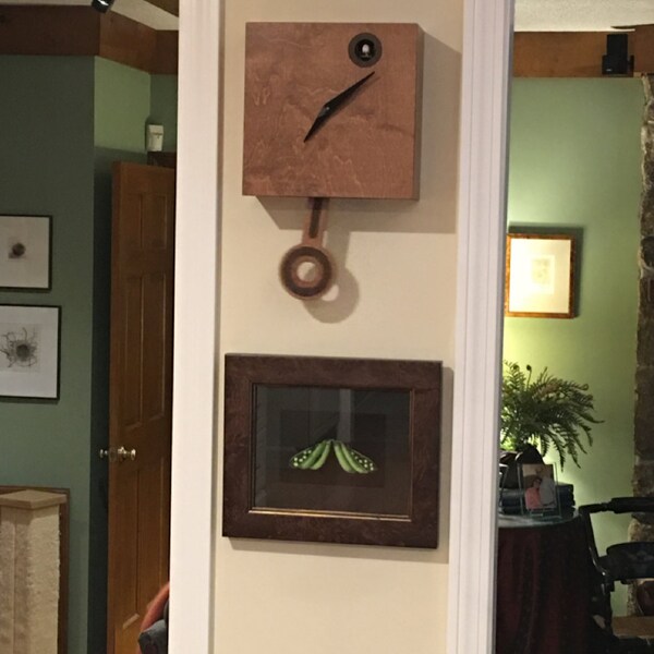 Cuckoo Clock, Wall Mount With Cuckoo Bird, Cherry With Walnut Accents ...