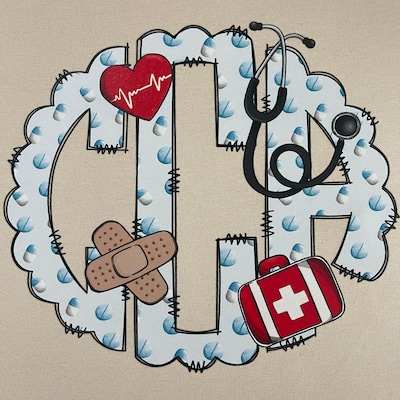 Custom School Monogram, Teacher Monogram, Custom DTF Print, Ready to ...