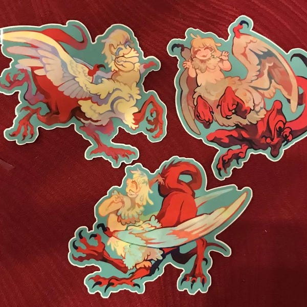 Chimera Falin Stickers Dungeon Meshi - Etsy