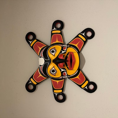 Killer Whale Mask Orca Native American Shaman's Ceremonial Hand Carved ...