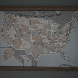 Personalized 50 States Photo Map A Unique USA Travel Collage | Etsy