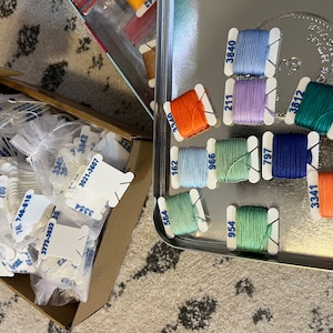 DMC Variegated Set 4000-4523 Pre-numbered Embroidery Floss Drops 84 ...