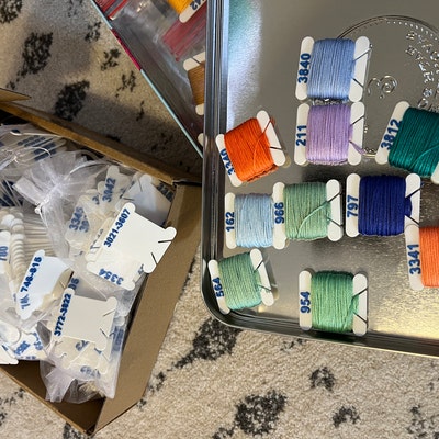 DMC Variegated Set 4000-4523 Pre-numbered Embroidery Floss Drops 84 ...