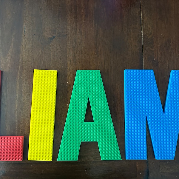 LARGE Brick Wall Letters, Custom Name Wall Letters, Personalized Brick ...