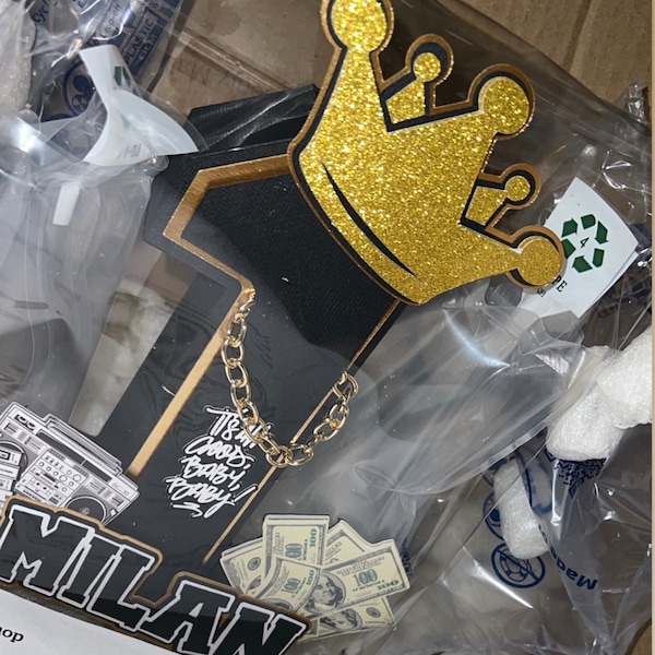 Notorious ONE Theme 3D Letters With Name | Hip Hop Party Theme | Rap ...