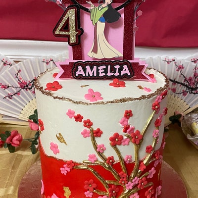 Mulan Cake Topper, Cake Topper, - Etsy