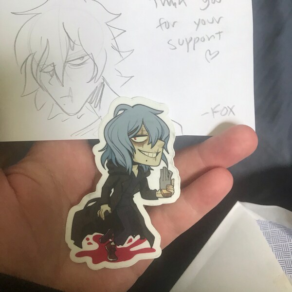 Shigaraki Tomura / Gyutaro Holographic Sticker - Etsy