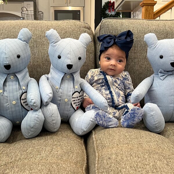 Memory Bear With Vest - Etsy
