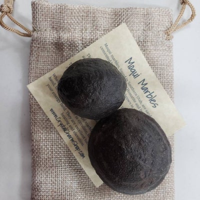 Moqui Marbles, Set-of-2, Shaman Stones, Moki Balls, Sandstone, Iron ...