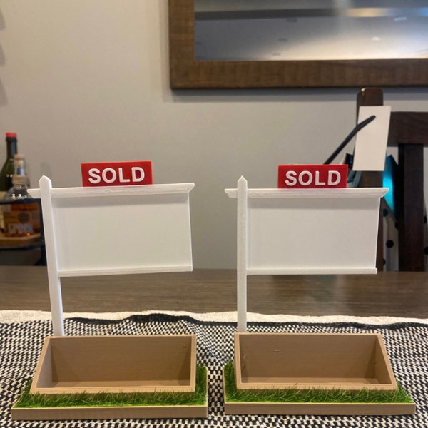 Realtor Business Card Holder | 3D Printed Open House Display - Etsy