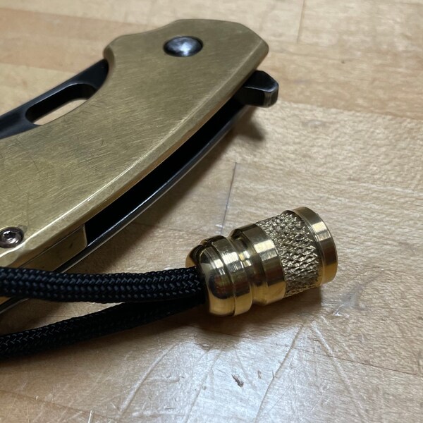 Lanyard Beads brass and Stainless Steel Options Gift for Him, EDC ...