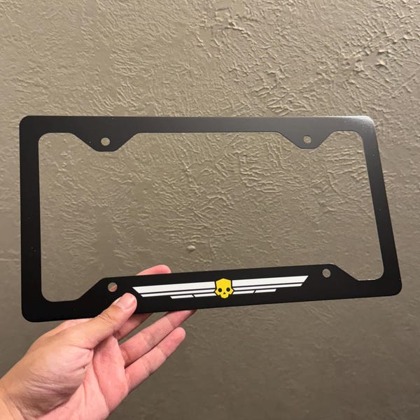 SCP License Plate Frame, Secure Contain Protect, SCP Number Plate Frame ...