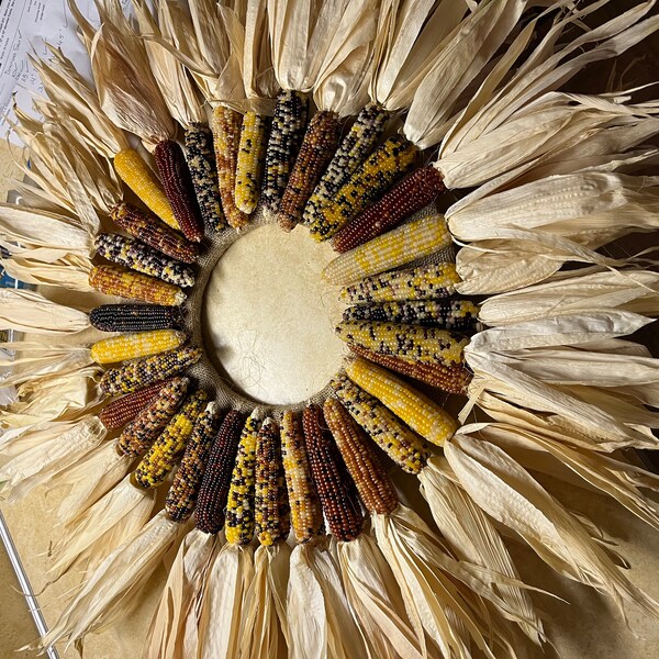 Mini Indian Corn Wreath KIT: Make Your Own! Choose From a 14", 12" or ...