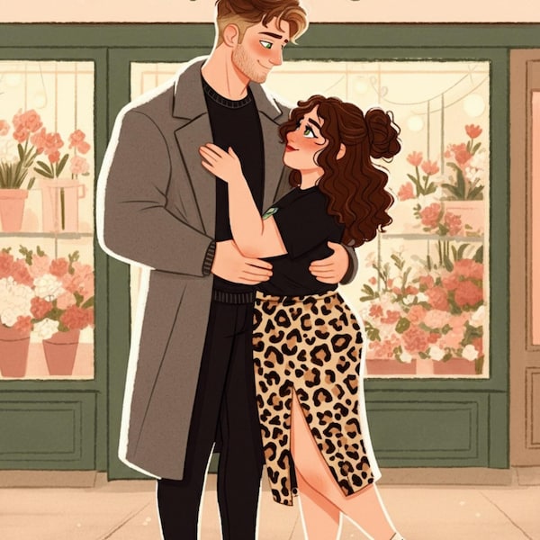 Custom Book Character Illustration: Fantasy Art, Bookish Gift, Author ...