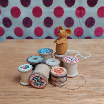 Cotton Spool Mice Downloadable Pdf Softie Pattern - Etsy