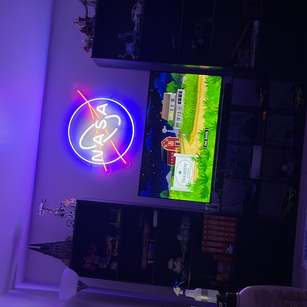 Nasa Logo - LED Neon Sign, Nasa Neon Sign, Nasa Neon Light, Nasa Led ...