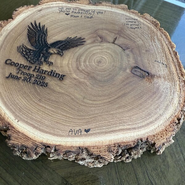 Personalized Scouting Guest Book, Court of Honor Guest Book, Natural ...