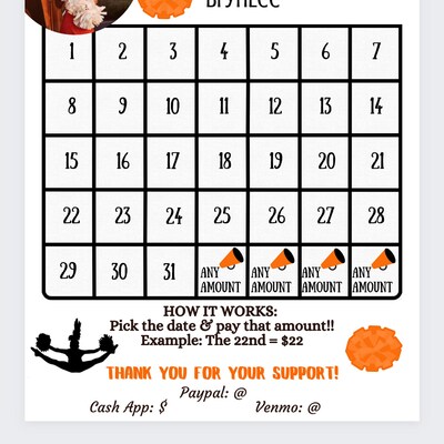 Softball Pick a Date to Donate, INSTANT DOWNLOAD, Fundraiser, Pay the ...