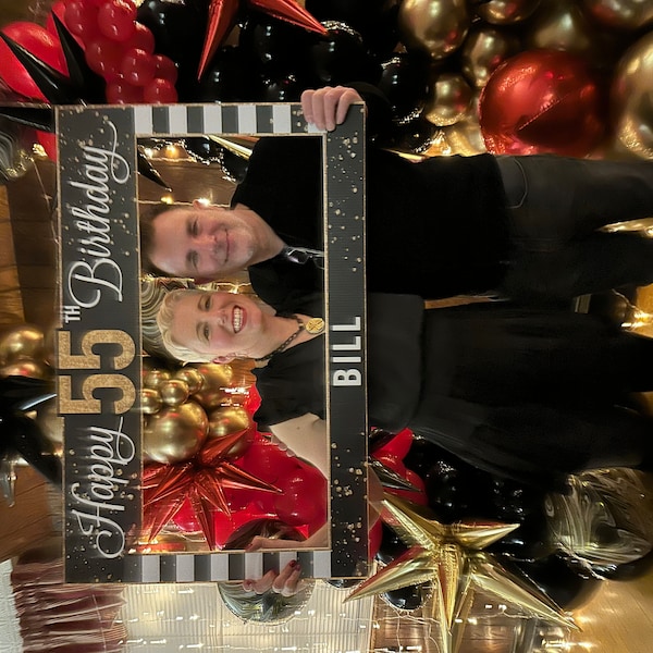 Happy Birthday Photo Prop Frame, Birthday Photo Prop Frame, Birthday ...