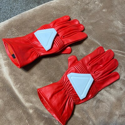 Leather Gloves for Power Rangers Kamen Rider Cosplay/long Gauntlet/top ...