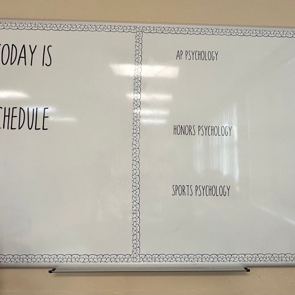 Classroom Labels, White Board Labels, Dry Erase Board Decals, Teacher ...