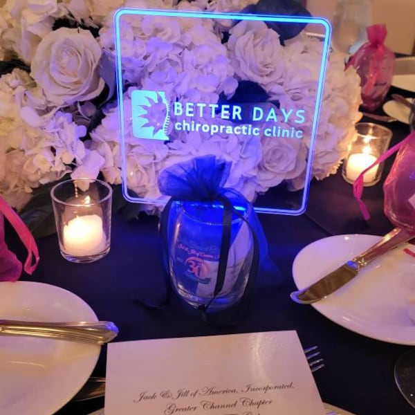 Led Centerpiece | Business Logo | Led Acrylic Sign | Night Light | Gift ...