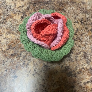 CROCHET PATTERN Rose Flower Coaster Set Crochet Pattern Flower Bouquet ...