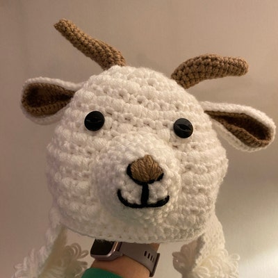 Crochet Pattern Goat Hat - Etsy