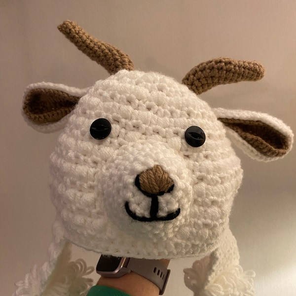 Crochet Pattern Goat Hat - Etsy