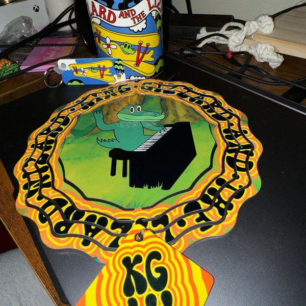 Tall Flying Gator Mug 15 Oz Black Two Tone, King Gizzard and the Lizard ...