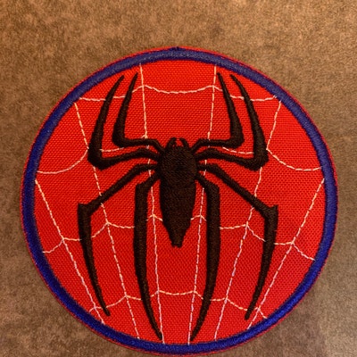 Spider-man Spider Logo Chest Iron-on Embroidered Patch, Custom Patch ...