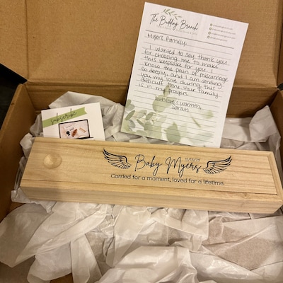 Wooden Miscarriage Keepsake Box, Engraved and Personalized - Etsy