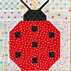 PDF Spring Quilt Pattern Ladybug Quilt Pattern - Etsy