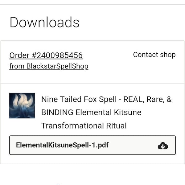 Nine Tailed Fox Spell - REAL, Rare, & BINDING Elemental Kitsune ...