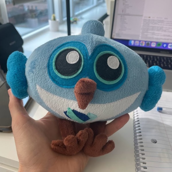 Dash Plushie, Dash Toy, Dash Plush, Dart Dash Plush, Flutter Dart Dash ...