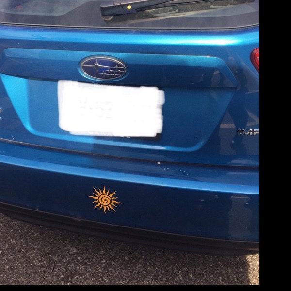 Abstract Sun Decal - Di Cut Decal - Home/laptop/computer/truck/car ...