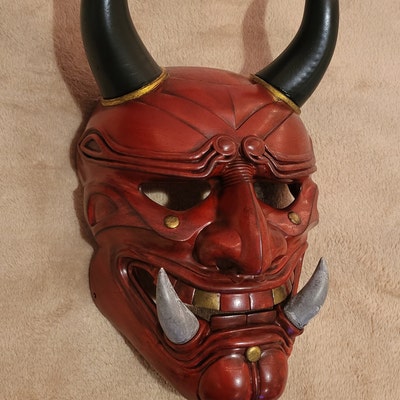 Kitsune Oni Mask - Etsy