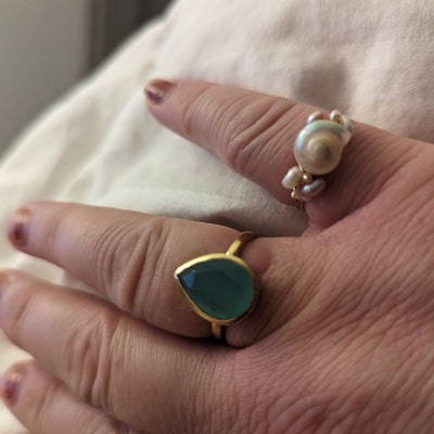 Adjustable Shell Ring, Wire Beach Ring, Seashell Ring, Pink Pearl Wire ...